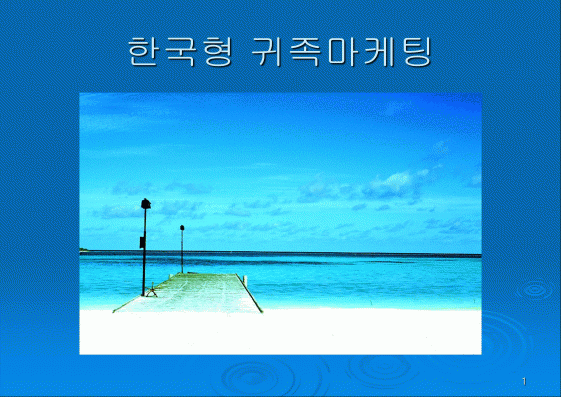 한국형 귀족 마케팅