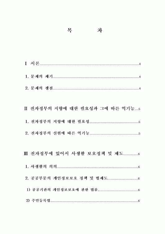 전자정부와사행활침해