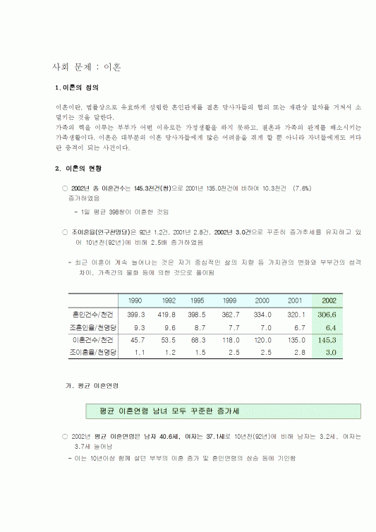 사회문제-이혼