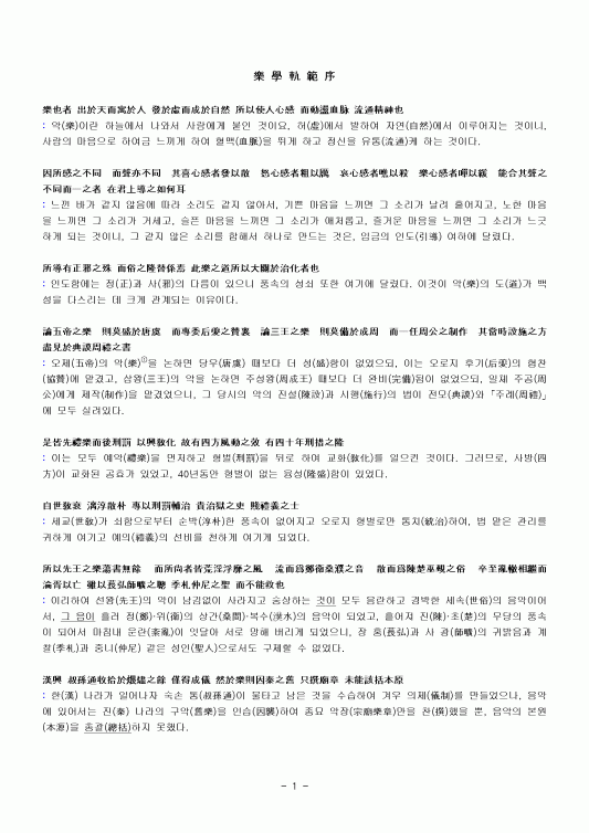 악학궤범 서문