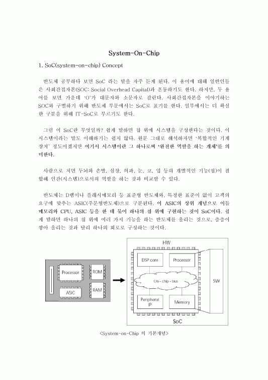 반도체 SoC(system-on-chip)