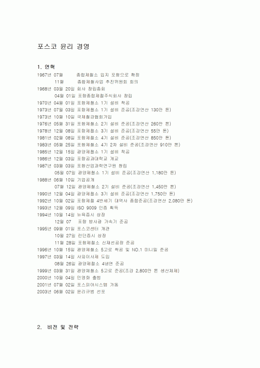 포스코 윤리 경영