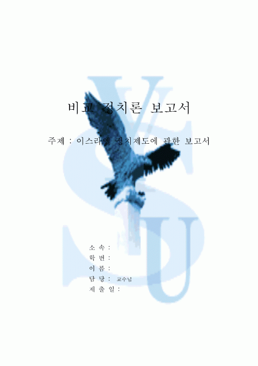 이스라엘 정치제도 분석