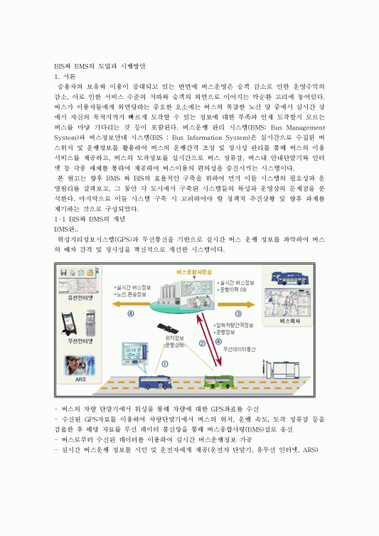 bis와bms시행과 도입방안