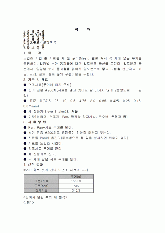 토질실험-체가름시험