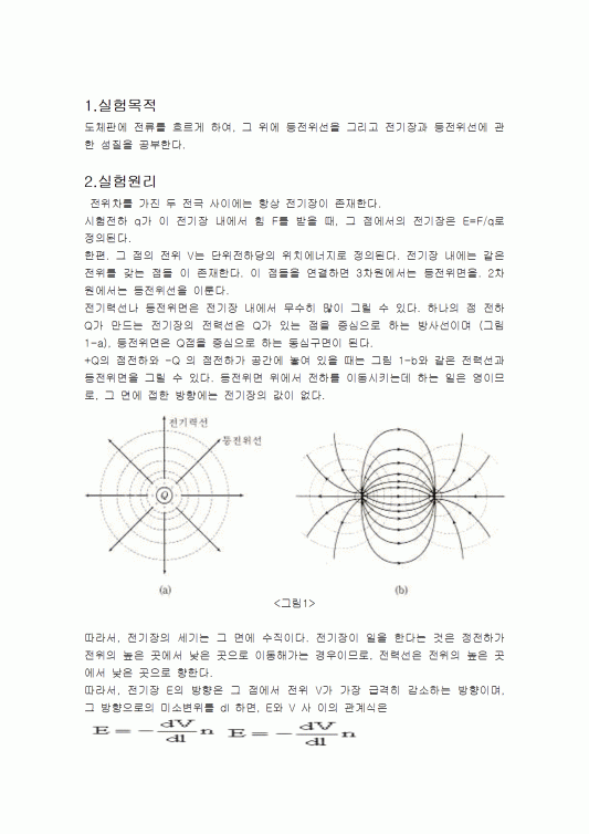 등 전위선 실험
