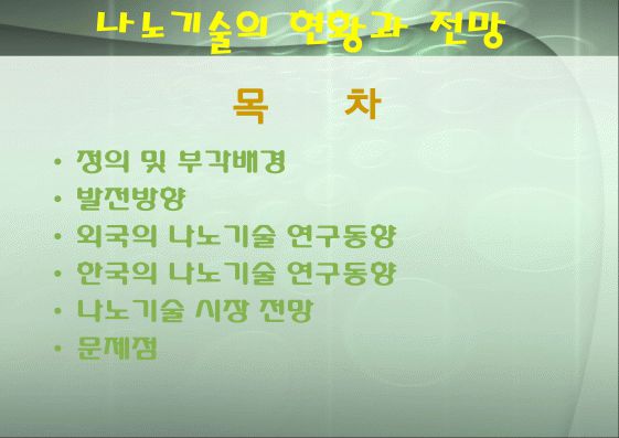 나노기술의 현황과 전망