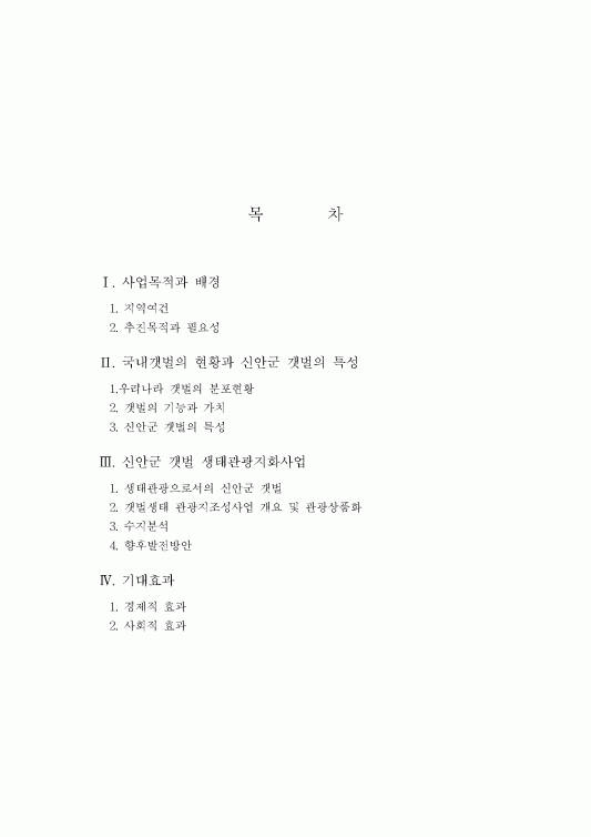 신안군 갯벌 레포트 자료