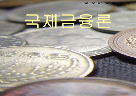[인문과학] 국제금융시장