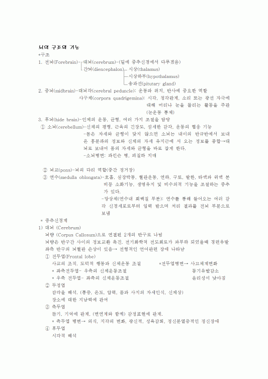 뇌의 구조와 기능, 치매