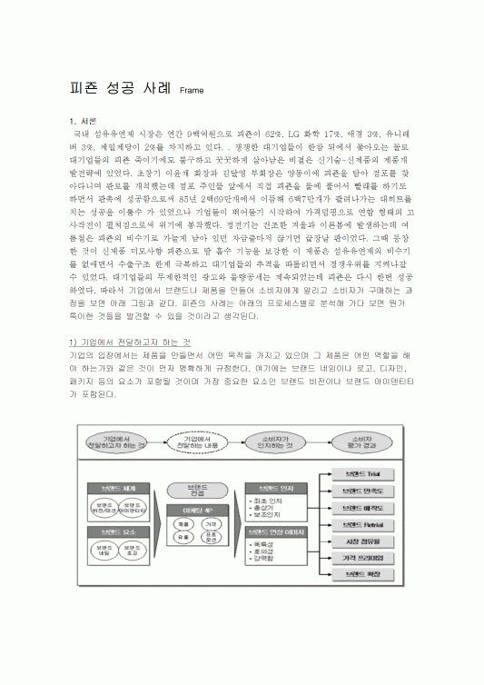 광고전략- 피죤 성공 사례
