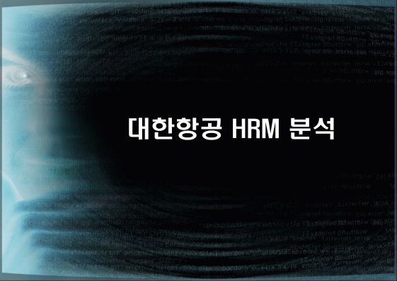 대한항공 HRM 분석