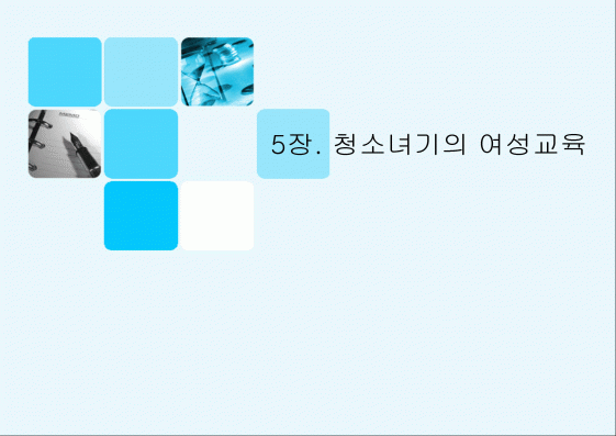 청소녀기의 여성교육