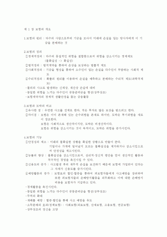 해상보험론 레포트 자료