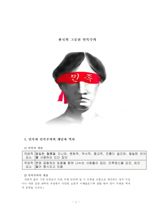 한국의 그릇된 민족주의