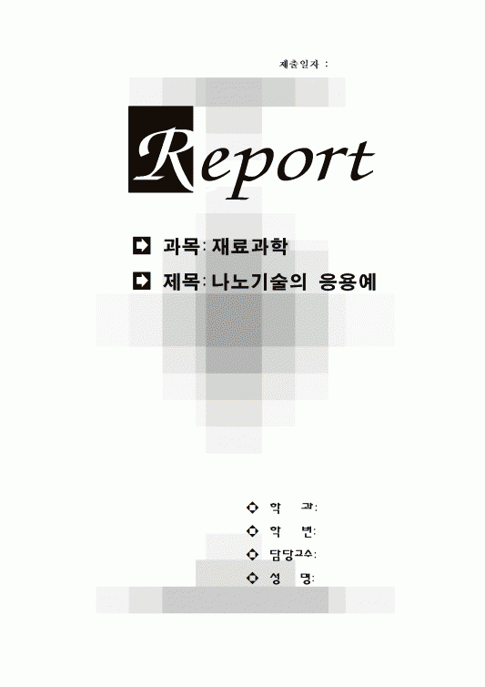 나노기술의 응용 예