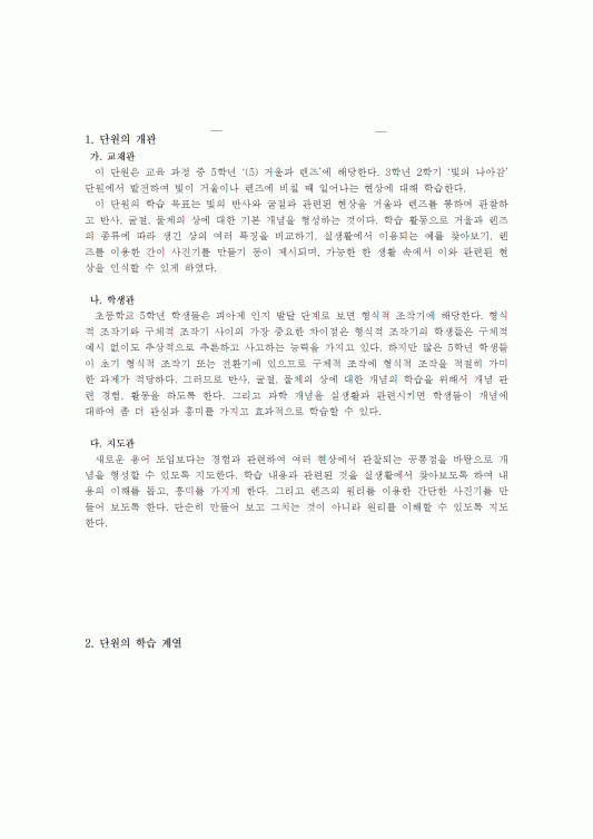 거울과 렌즈 세안
