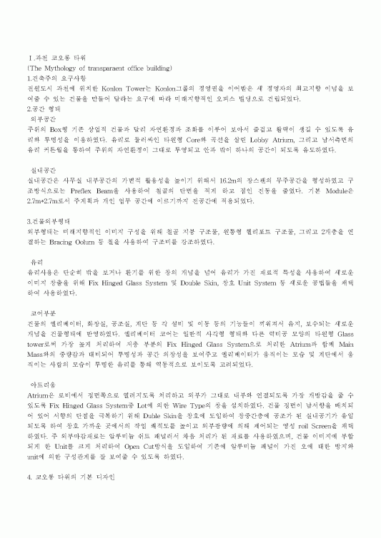 코오롱사옥과럭키트윈빌딩에대하여
