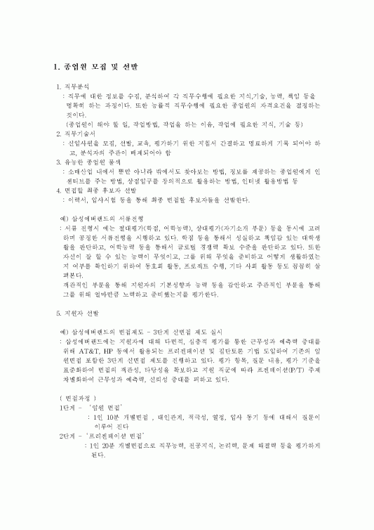 소매경영에대해