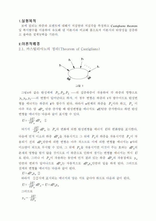 보의 처침 실험보고서