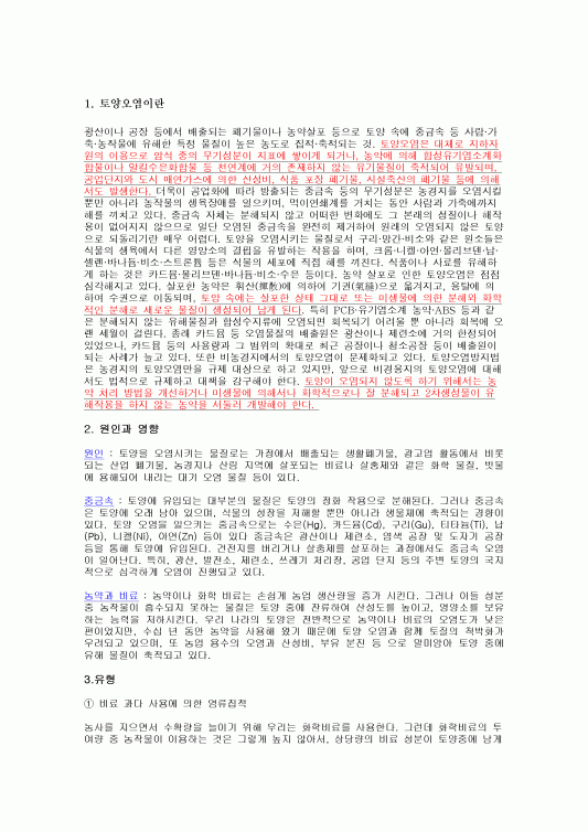 토양오염 [분석/조사]