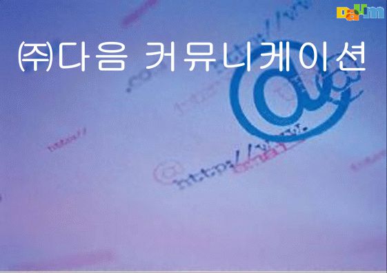 다음(daum)의 경영분석