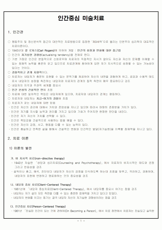 인간중심 미술치료란?