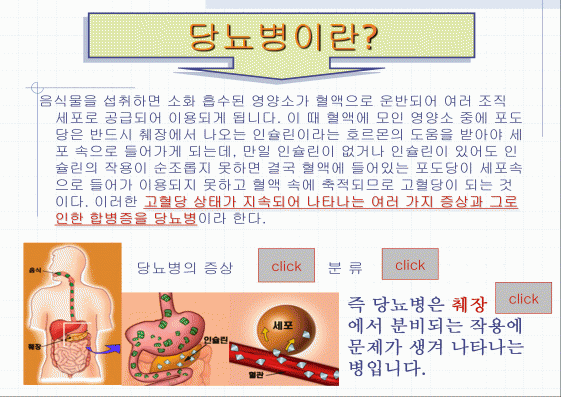 당뇨병이란 레포트 자료