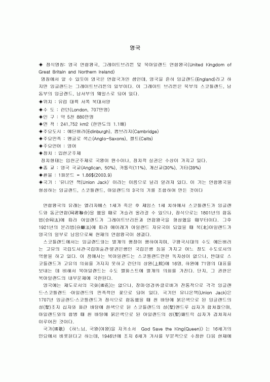 서양사회경제사(영국)