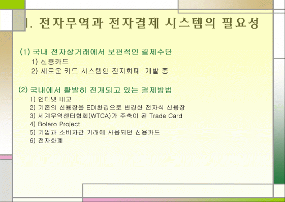 전자무역의 결제시스템