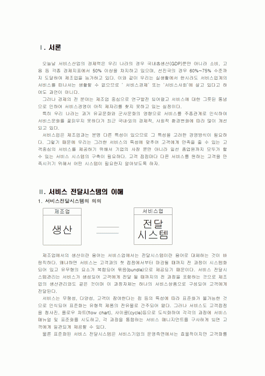 서비스 시스템