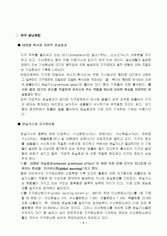 지구온난화에대해