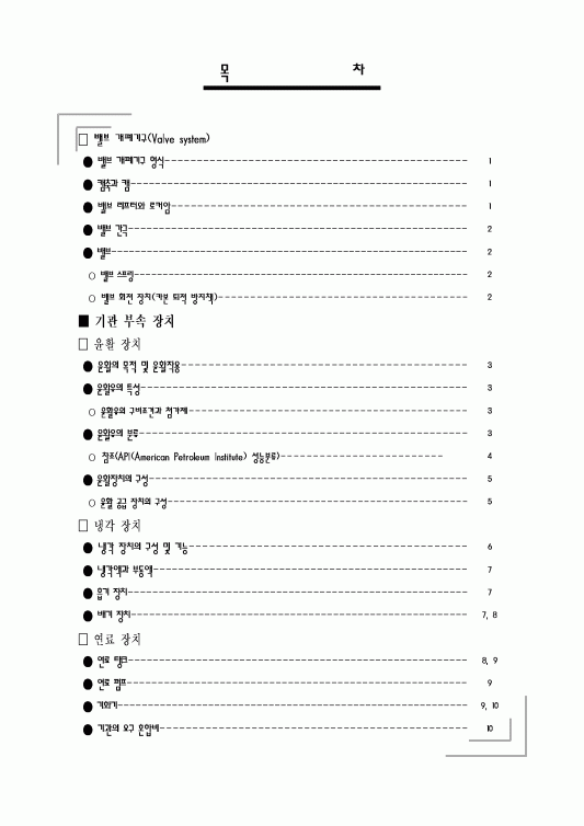 자동차 공학 정리/Valve system/기관 부속 장치