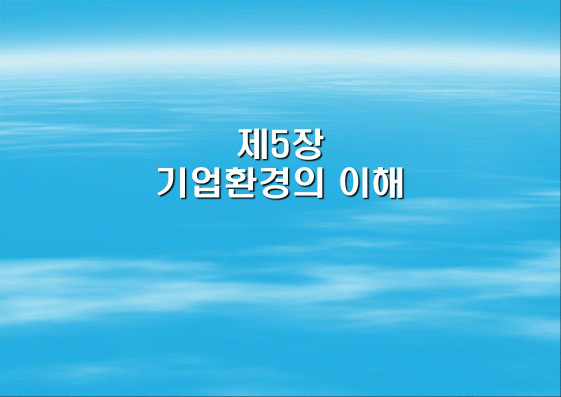 [인문과학] 기업환경의 이해