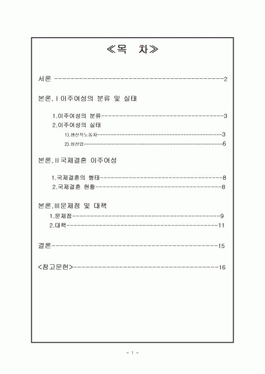 이주여성의 인권