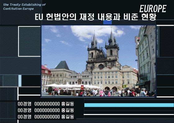EU 헌법안의 재정 내용과 비준 현황