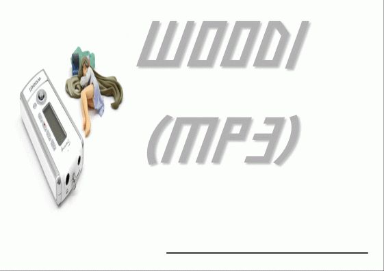 woodi(MP3)사업계획서