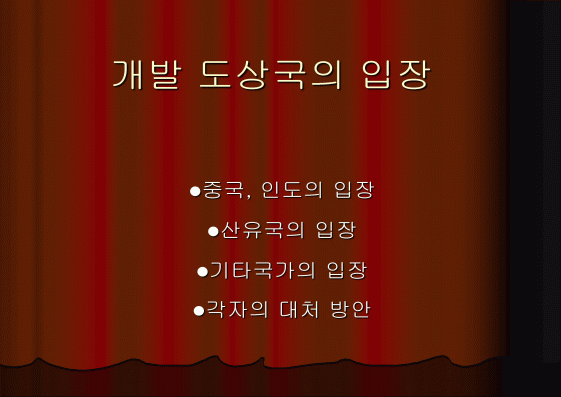 개발도상국의 에너지정책 입장(중국,인도 ,기타국가의 에너지정책과 대처방안,입장)