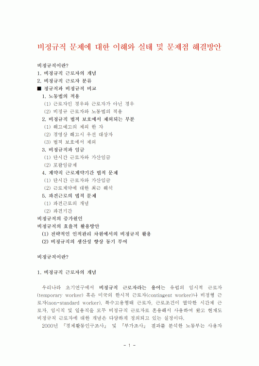 비정규 노동자