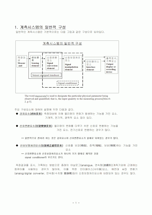 오차의 정확도 및 정밀도 측정방법
