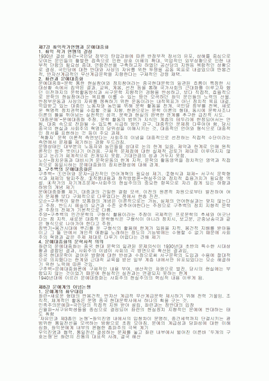중국현대문학정리