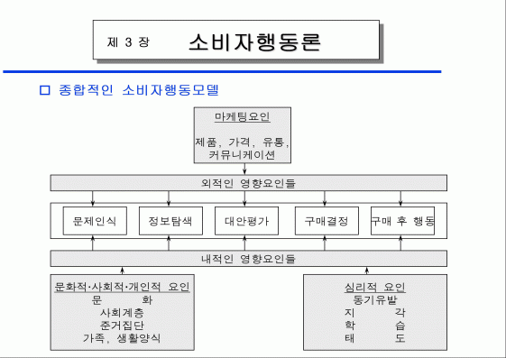 소비자 행동론 마케팅 소비자행동 모델