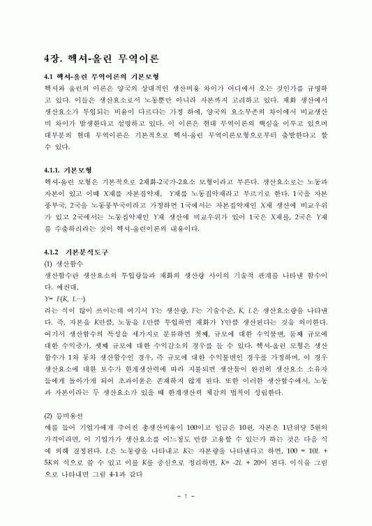 헥셔올린 무역이론