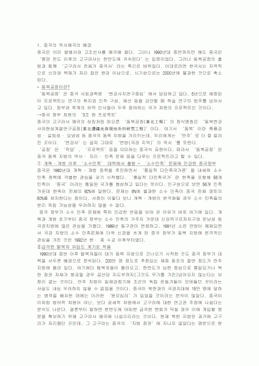 중국의 역사왜곡과 그 대응책