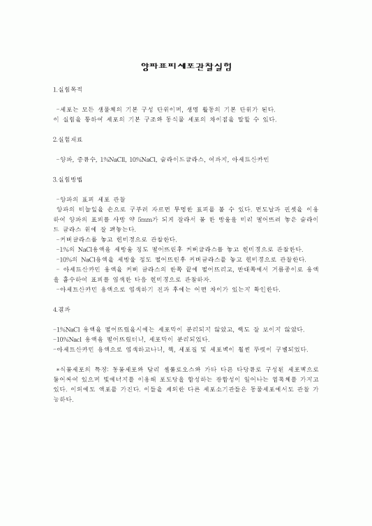 양파표피세포