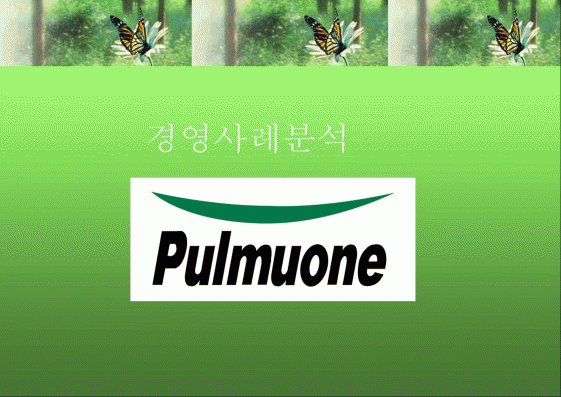 풀무원 경영사례분석