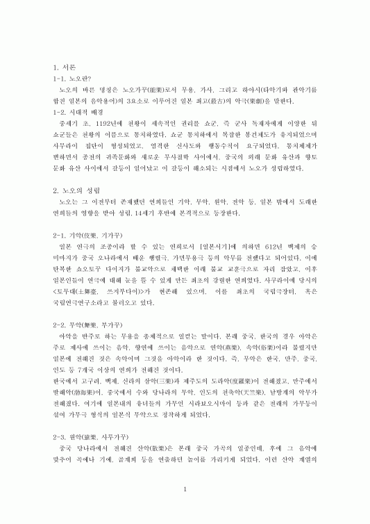 노오(노오가꾸)