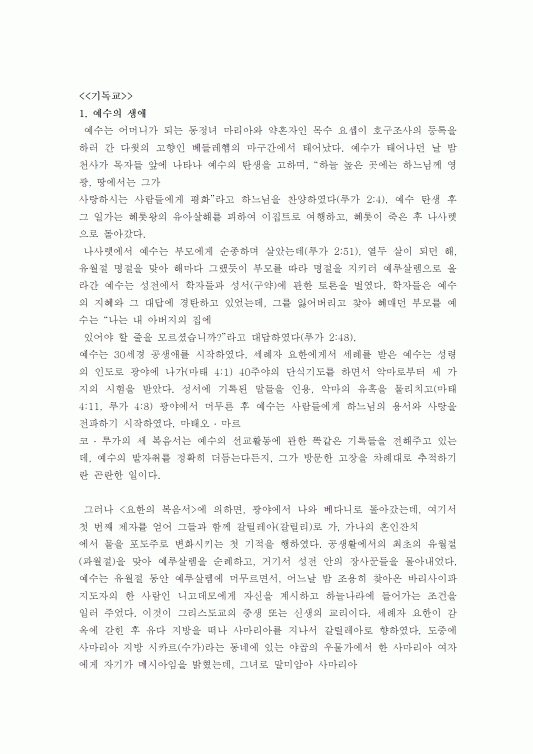 기독교에 대하여