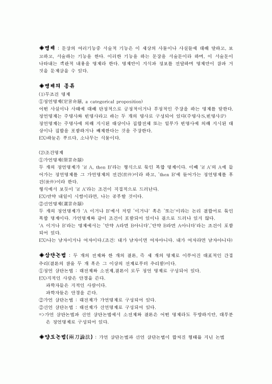 논리학 정리 자료