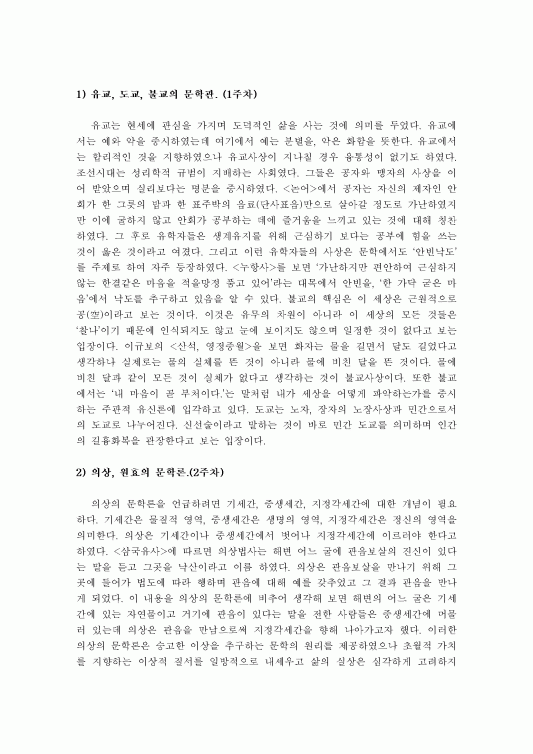 국문학 사상 정리